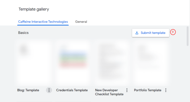 How to add a Template to Google Docs - Caffeine Interactive